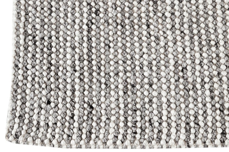 21st Century Handwoven Texture Wool Rug For Sale at 1stDibs