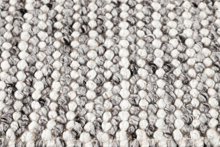 21st Century Handwoven Texture Wool Rug For Sale at 1stDibs