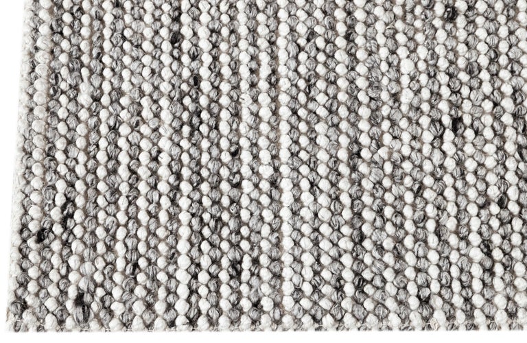 21st Century Handwoven Texture Wool Rug For Sale at 1stDibs