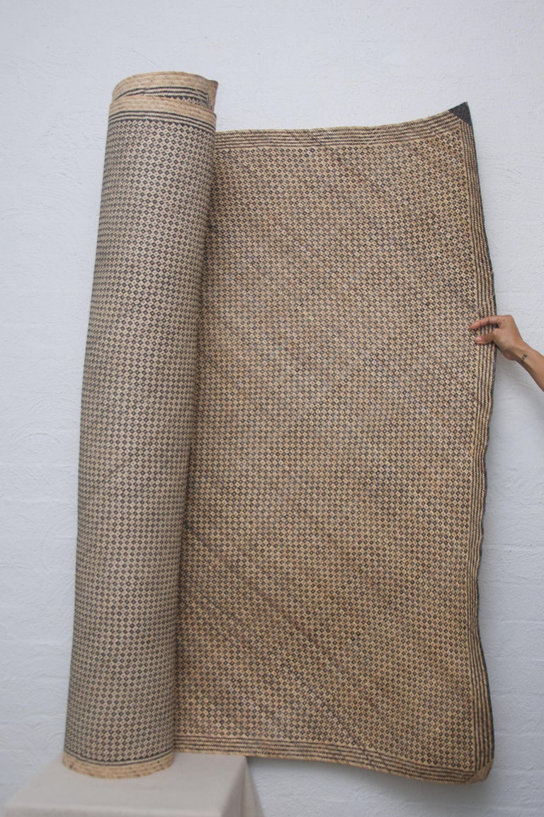 21st Century Handwoven Tribal Rattan Rug Carpet from Borneo For Sale at ...