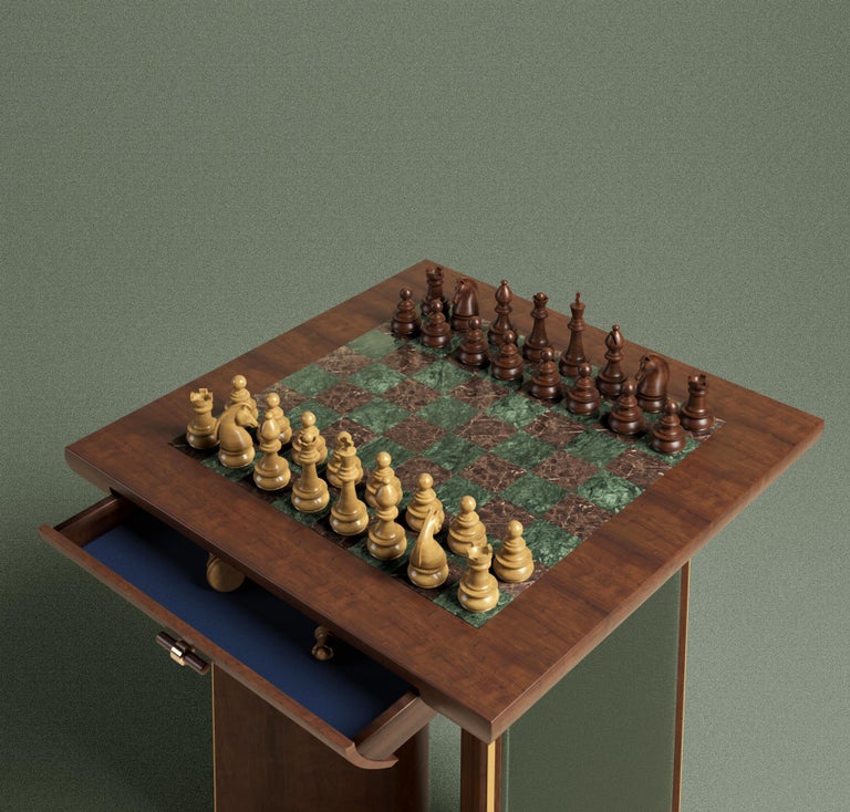 21st Century Howard Chess Table Walnut Wood For Sale at 1stDibs | chess ...