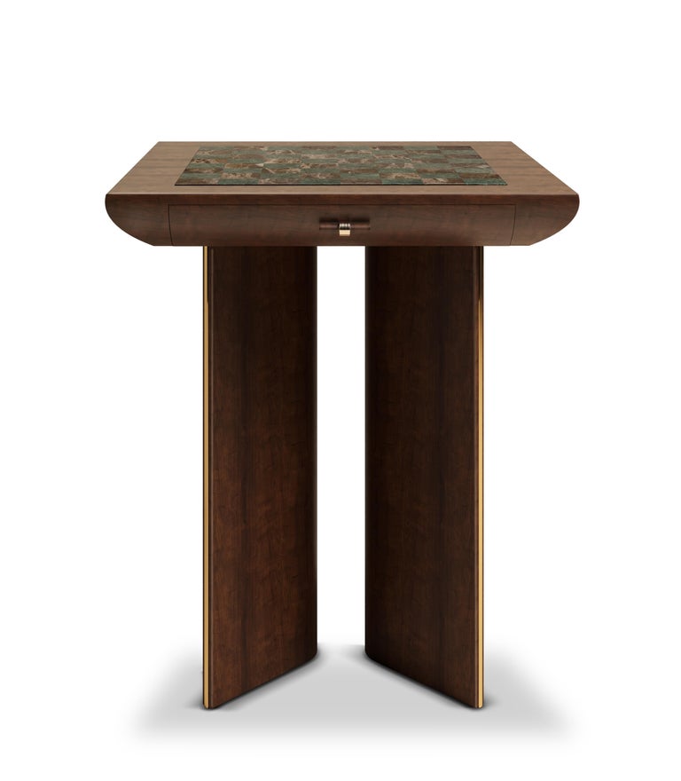 21st Century Howard Chess Table Walnut Wood For Sale at 1stDibs | chess ...