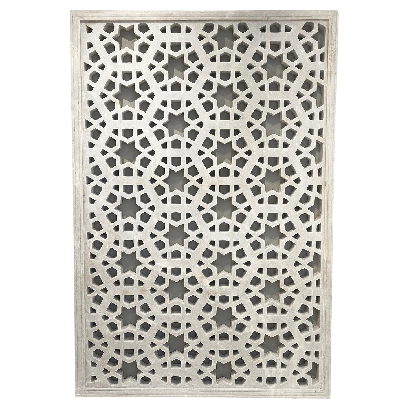 21st Century Indian Starburst Jali Wall Panel - Architectural Marble ...