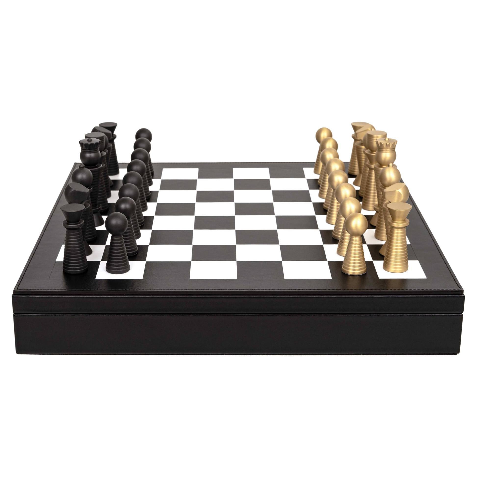 Amazing Chess Set of Handcrafted Wood and Bone Pieces with Table and ...