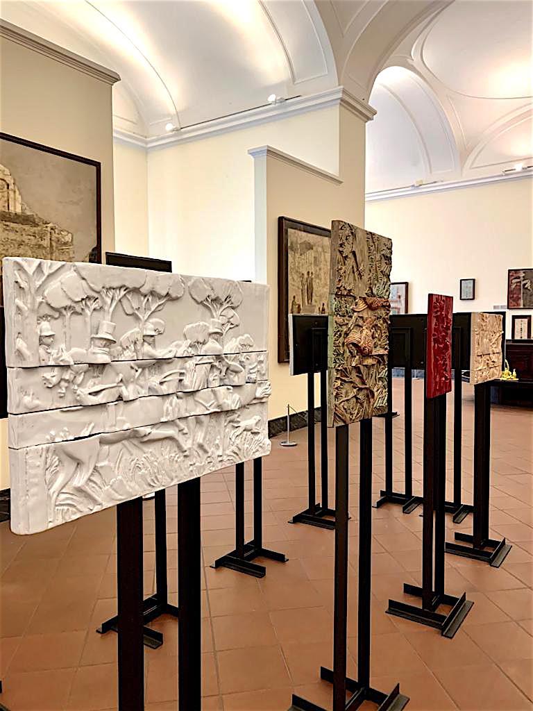 21st Century Italy, Light Pink Panel, Ceramica Gatti, Designer A ...