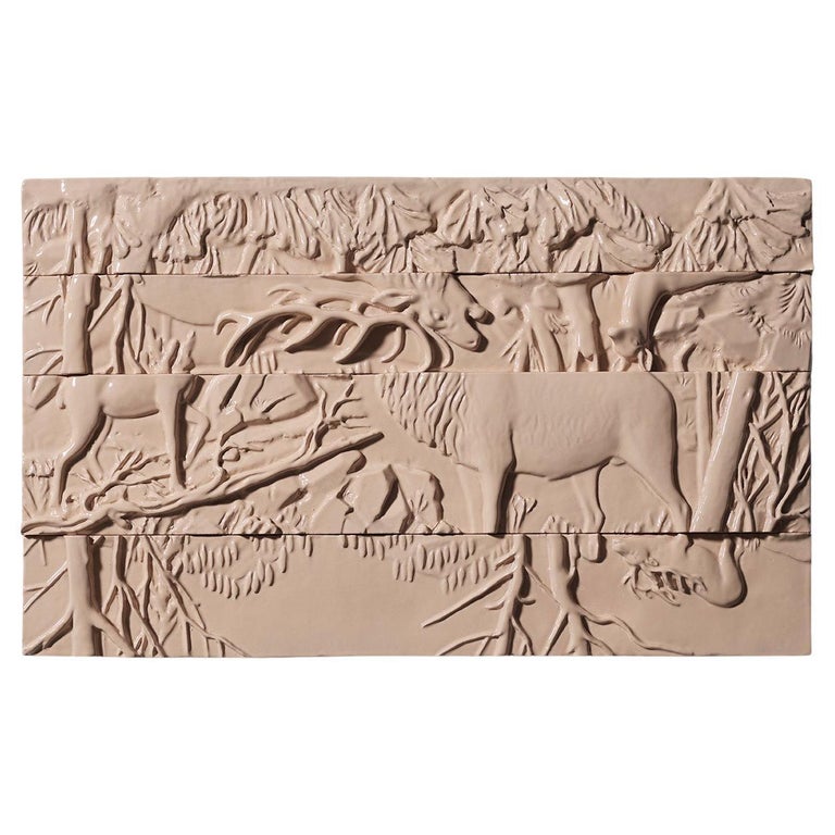 21st Century Italy, Light Pink Panel, Ceramica Gatti, Designer A ...