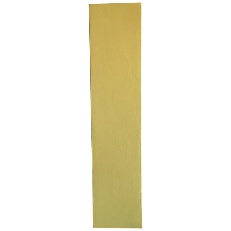 21st Century Italy Wooden Yellow Lacquered Column at 1stDibs