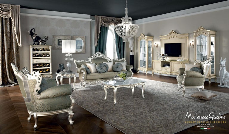 21st Century Ivory Finished Baroque Wine Rack by Modenese Gastone ...