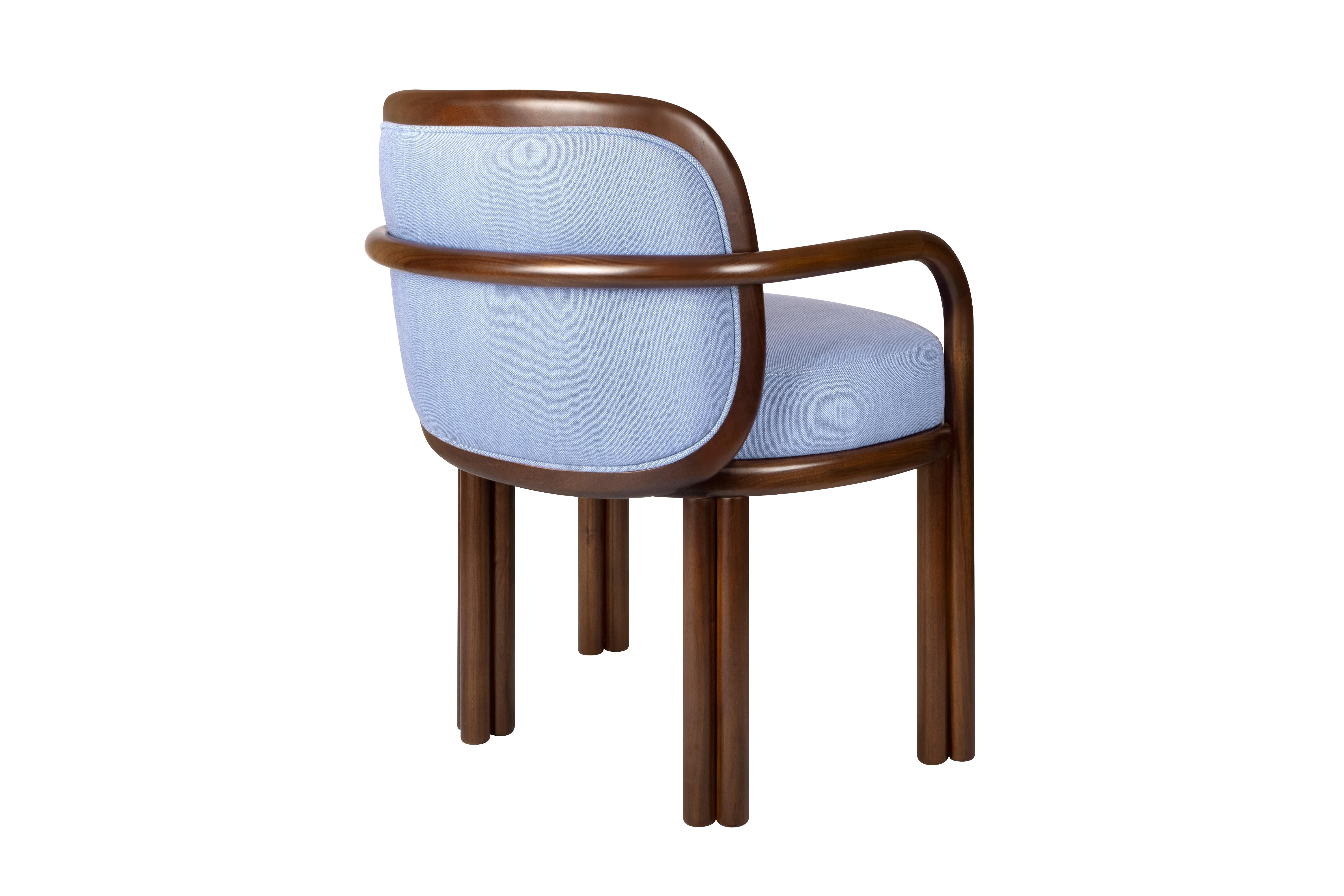 21st Century James Dining Chair Walnut Wood For Sale at 1stDibs