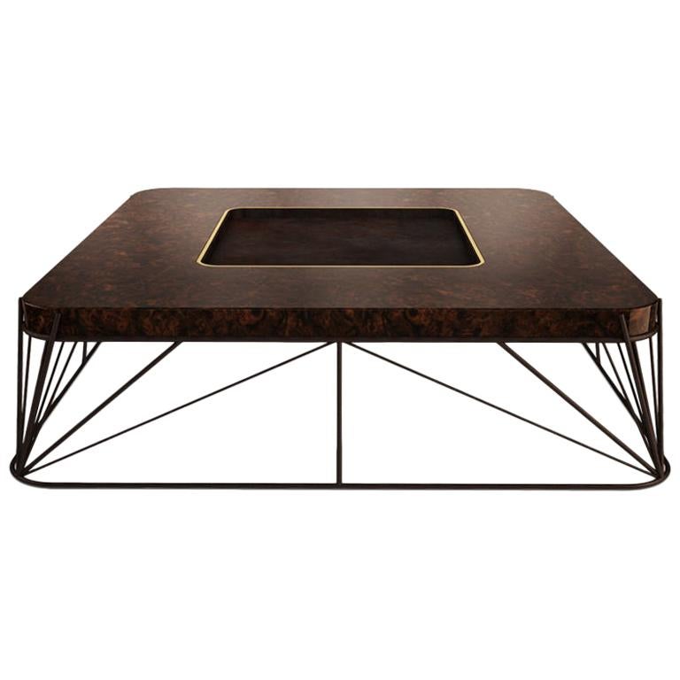 21st Century Judd Center Table Walnut Wood Root For Sale at 1stDibs