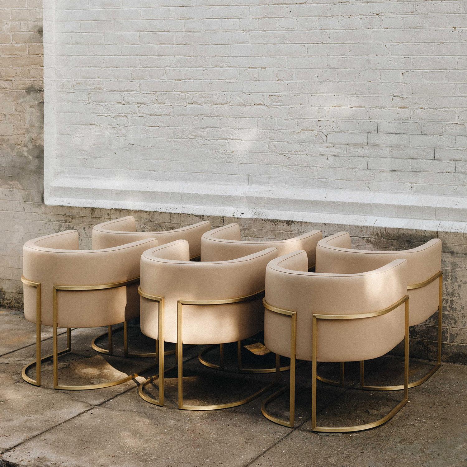 21st Century Julius Chair in Brass For Sale at 1stDibs