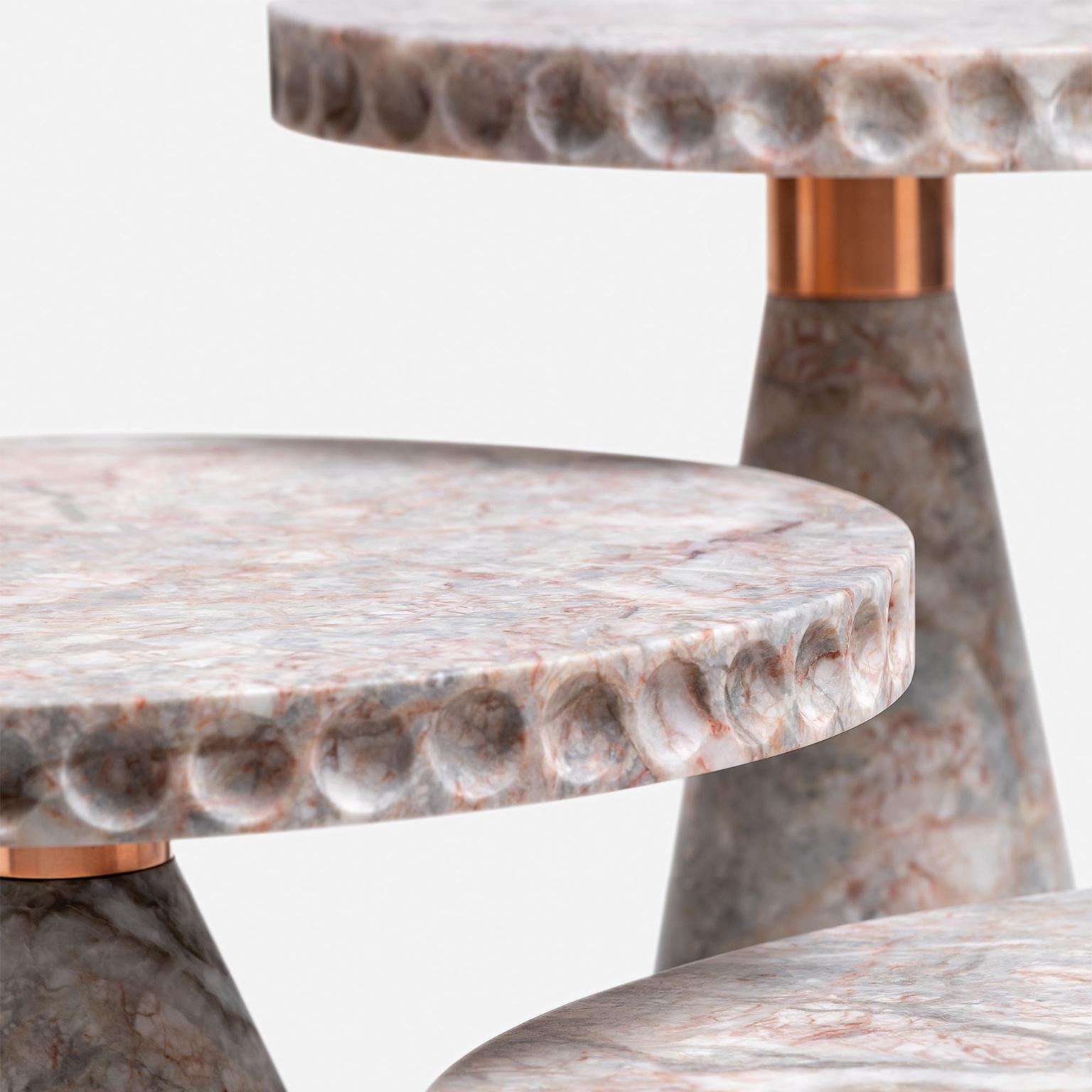 21st Century Large Mirage Coffee Table in Marble and Copper For Sale at ...