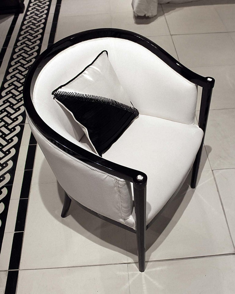 21st Century Lorsky Armchair, Velvet, Sardonic Shell, Solid Wood, Made ...