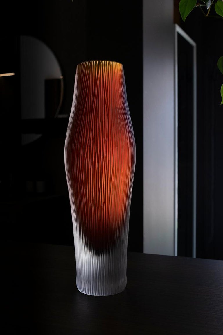 21st Century Ludovica+Roberto Palomba Laguna Puparin Vase Murano Glass ...