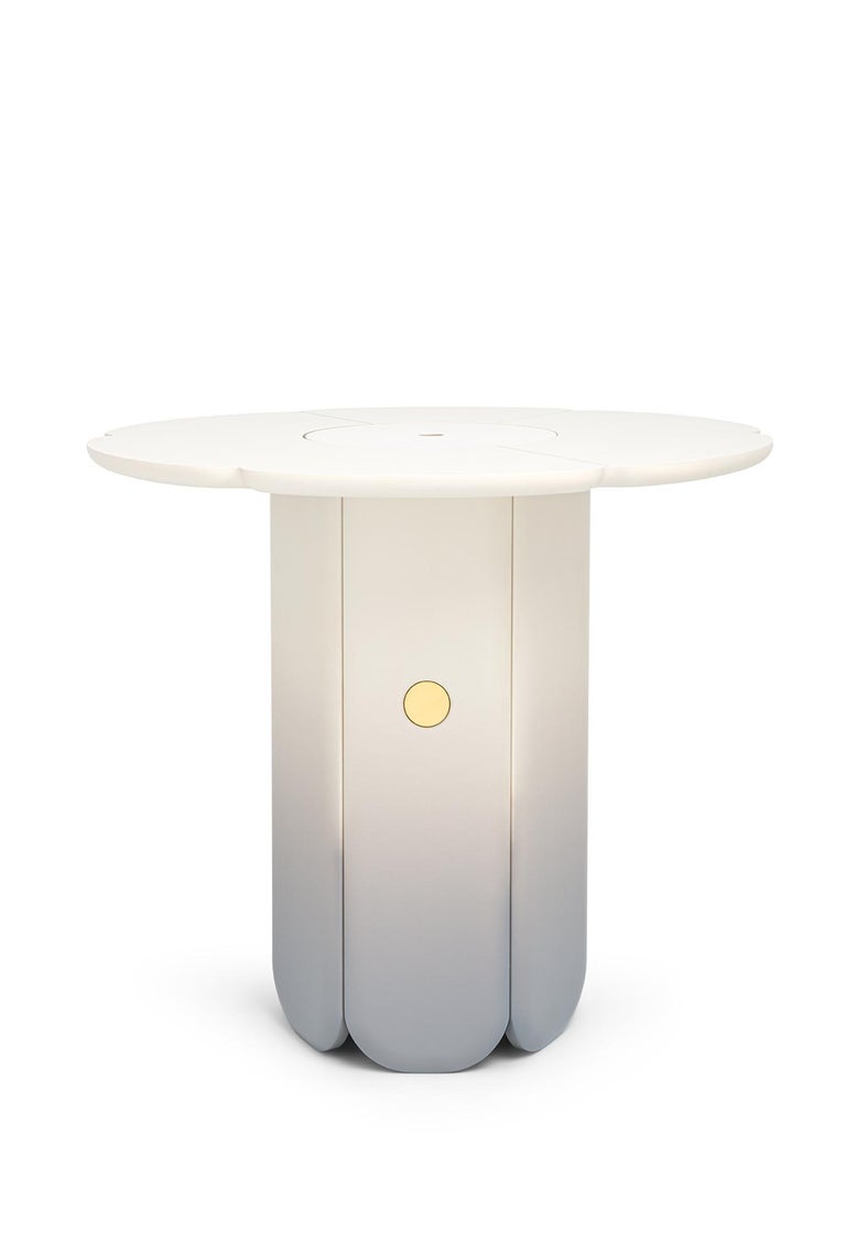 21st Century Matteo Cibic Pink Vase Table Matt Lacquered MDF Scapin ...