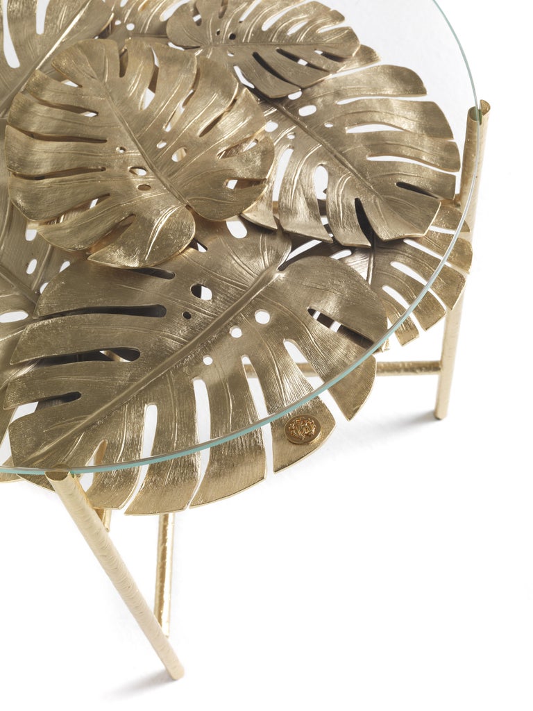 21st Century Maui Side Table in Brass by Roberto Cavalli Home Interiors ...