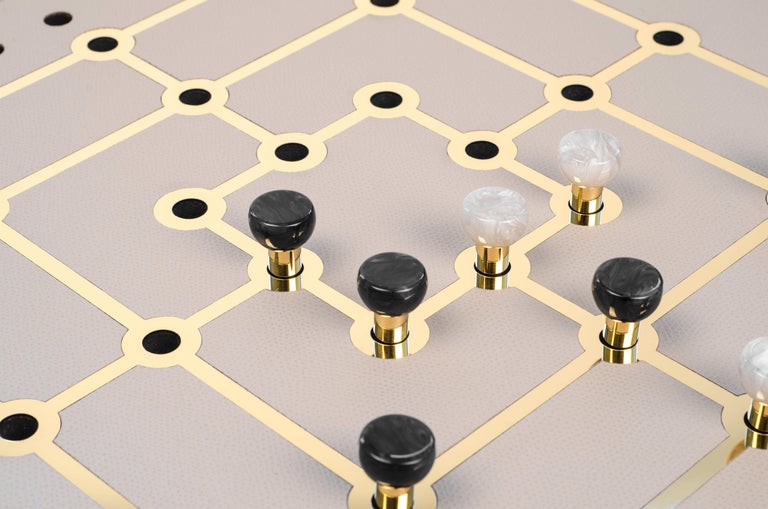 21st Century Mill Leather Game Set Board Game Handcrafted in Italy For ...