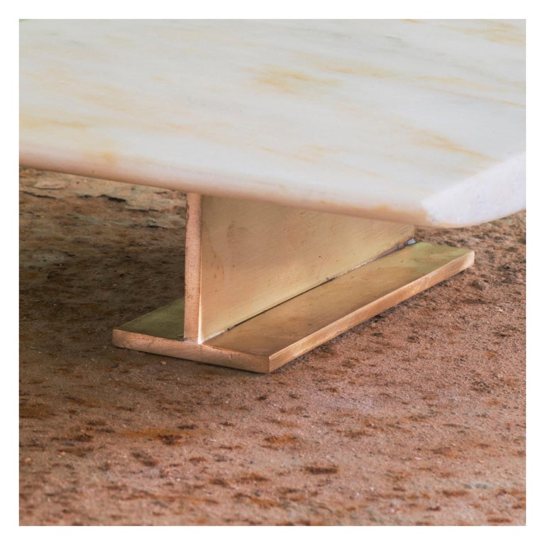 21st Century, Minimalist, European Serveware, White Greek Marble and ...