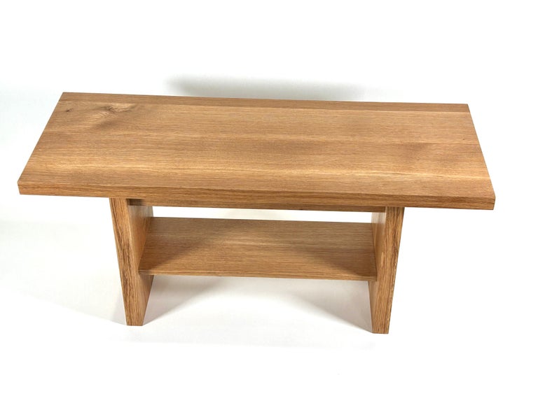 21st Century Minimalist Rift Sawn White Oak Entry, Mudroom, Side Table ...