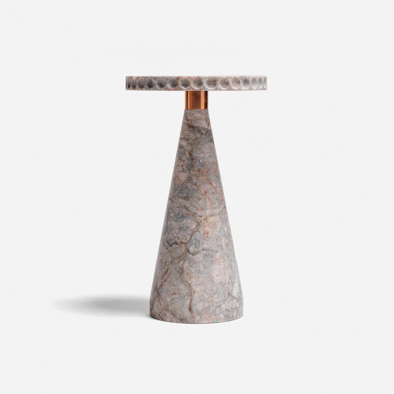 21st Century Mirage Coffee Table Nesting Set in Marble and Copper For ...