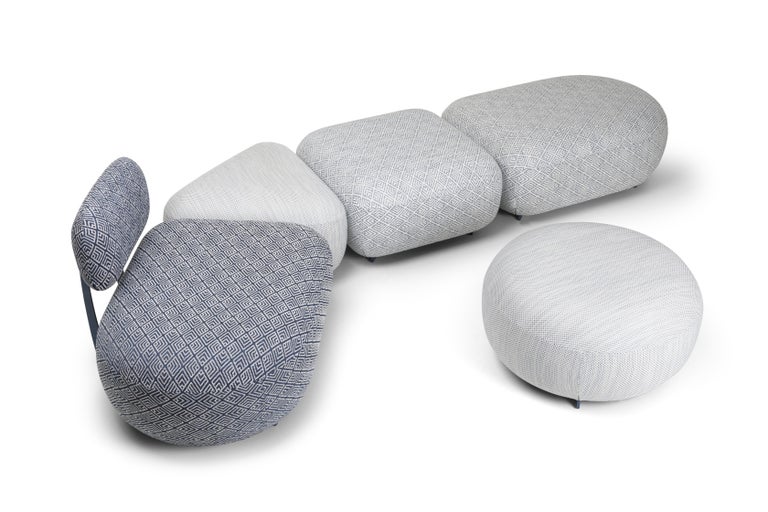 21st Century modern big rectangular pouf for outdoor CODE made in Italy ...