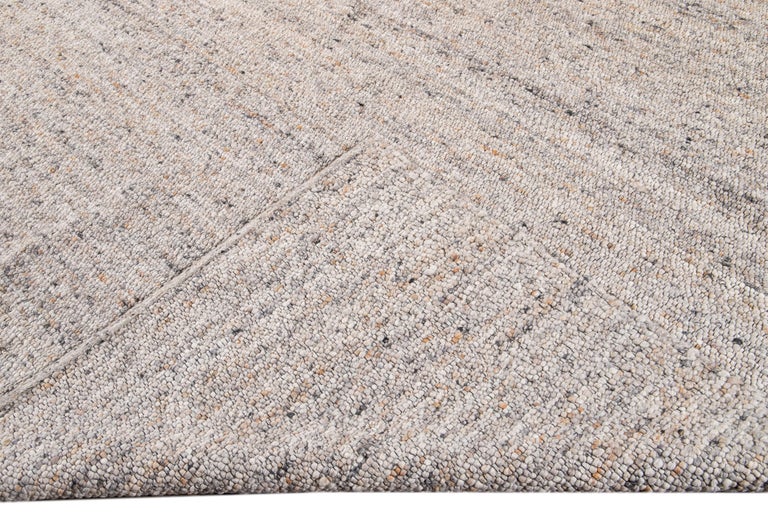 21st Century Modern Felted Texture Wool Rug For Sale at 1stDibs