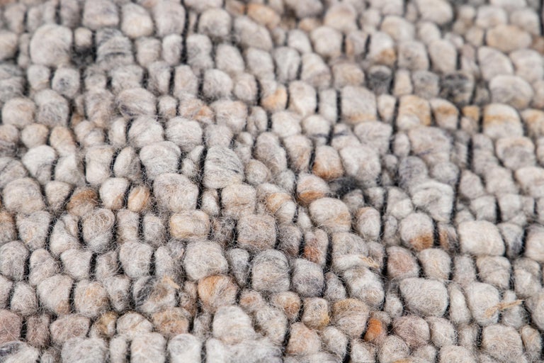 21st Century Modern Felted Texture Wool Rug For Sale at 1stDibs
