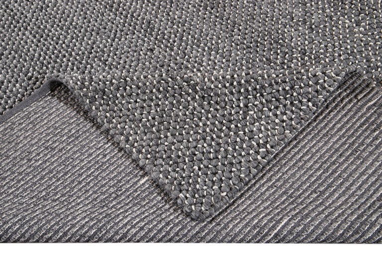 21st Century Modern Felted Texture Wool Rug For Sale at 1stDibs