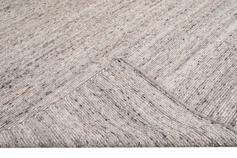 21st Century Modern Felted Texture Wool Rug For Sale at 1stDibs