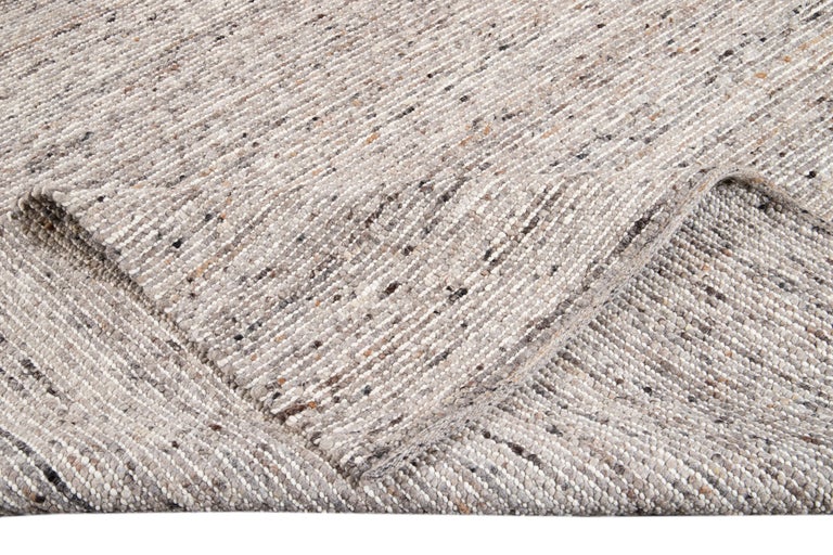 21st Century Modern Felted Texture Wool Rug For Sale at 1stDibs
