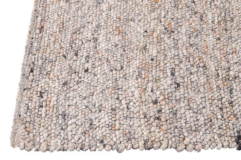 21st Century Modern Felted Texture Wool Rug For Sale at 1stDibs