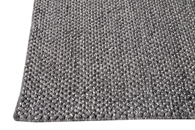 21st Century Modern Felted Texture Wool Rug For Sale at 1stDibs