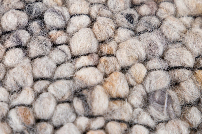 21st Century Modern Felted Texture Wool Rug For Sale at 1stDibs