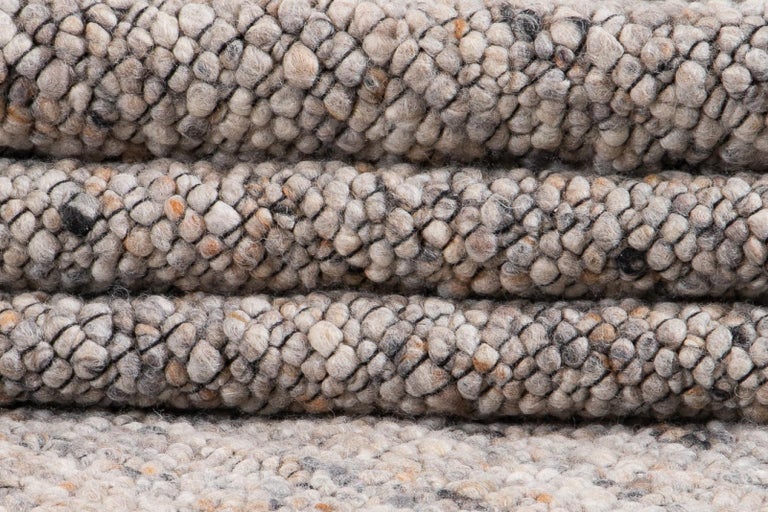 21st Century Modern Felted Texture Wool Rug For Sale at 1stDibs