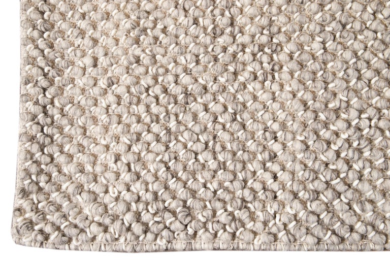 21st Century Modern Felted Texture Wool Rug For Sale at 1stDibs
