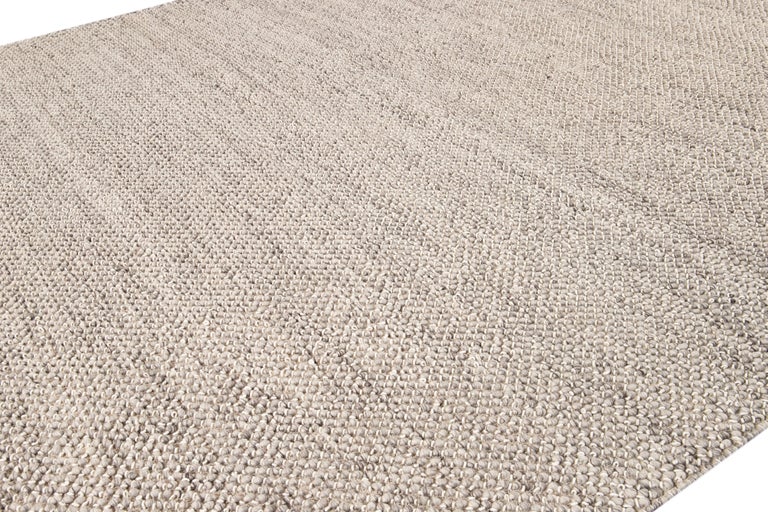 21st Century Modern Felted Texture Wool Rug For Sale at 1stDibs