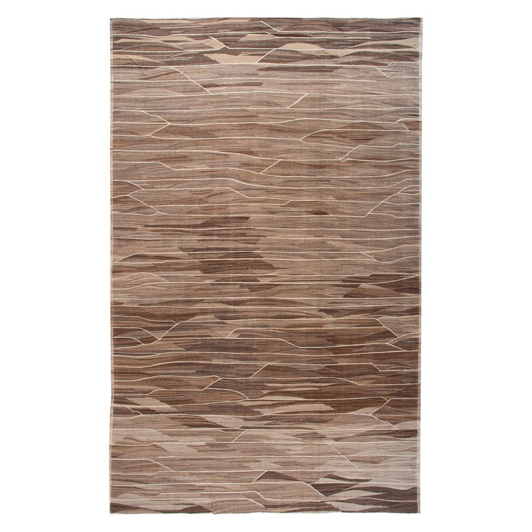 21st Century Modern Flat-Weave Kilim Style Wool Rug For Sale at 1stDibs