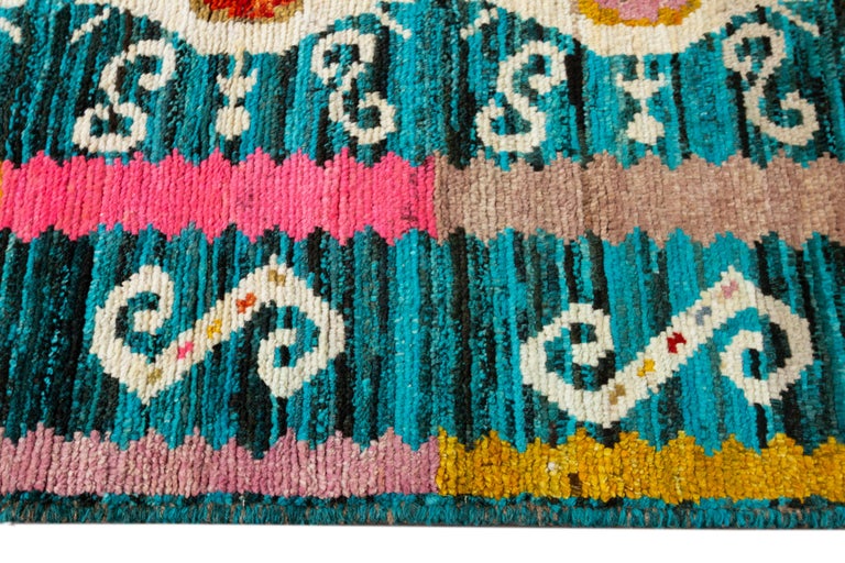 21st Century Modern Gabbeh Style Runner Rug For Sale at 1stDibs