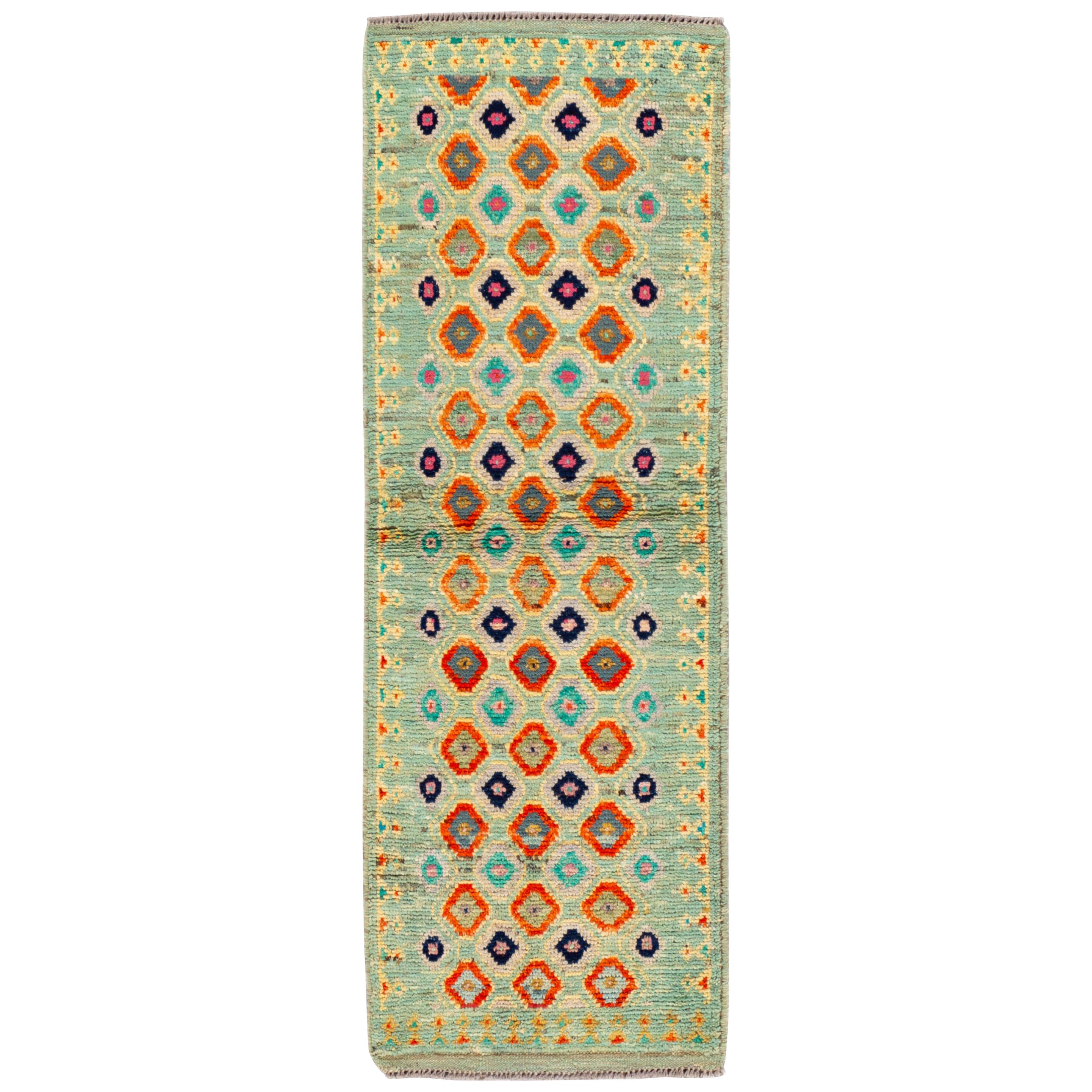 21st Century Modern Gabbeh Style Runner Rug For Sale at 1stDibs
