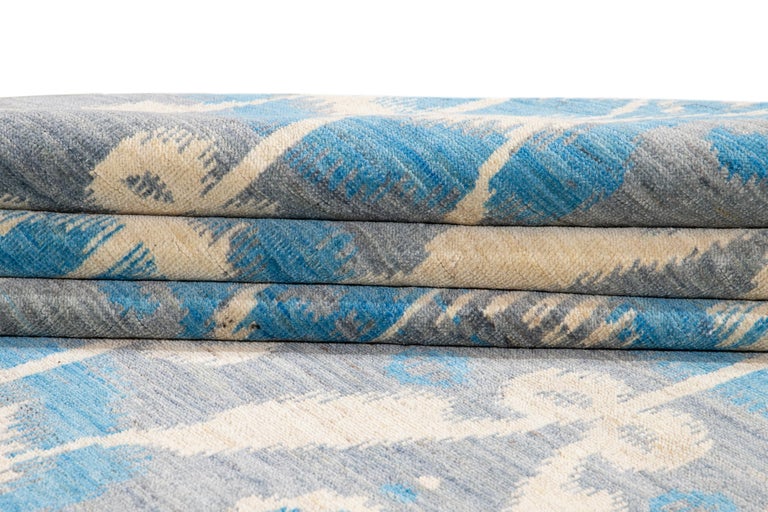 21st Century Modern Ikat Wool Rug For Sale at 1stDibs