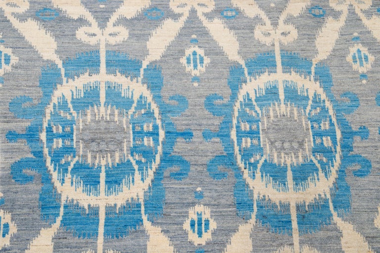 21st Century Modern Ikat Wool Rug For Sale at 1stDibs