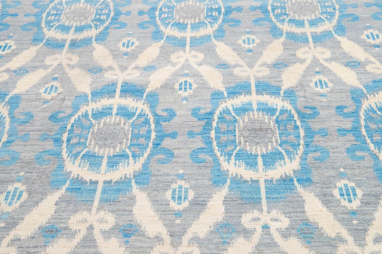 21st Century Modern Ikat Wool Rug For Sale at 1stDibs