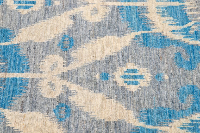 21st Century Modern Ikat Wool Rug For Sale at 1stDibs