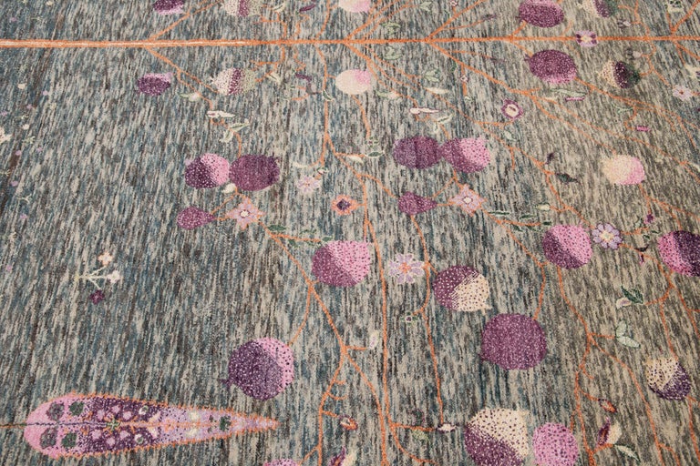 21st Century Modern Indian Gabbeh Style Rug For Sale at 1stDibs