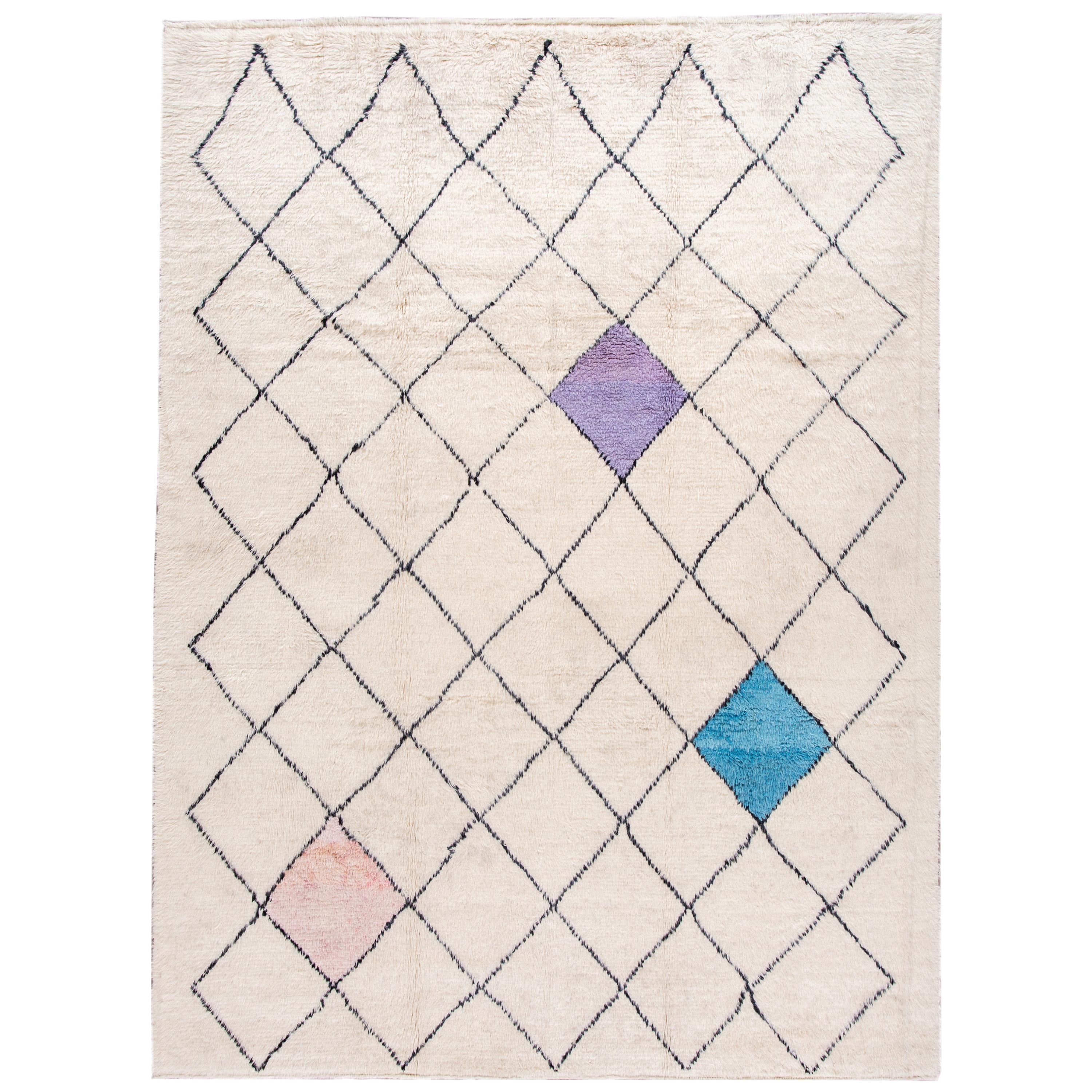 Modern Moroccan Style Rug For Sale at 1stDibs