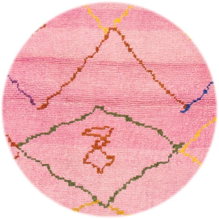 21st Century Modern Moroccan Style Wool Runner Rug For Sale at 1stDibs