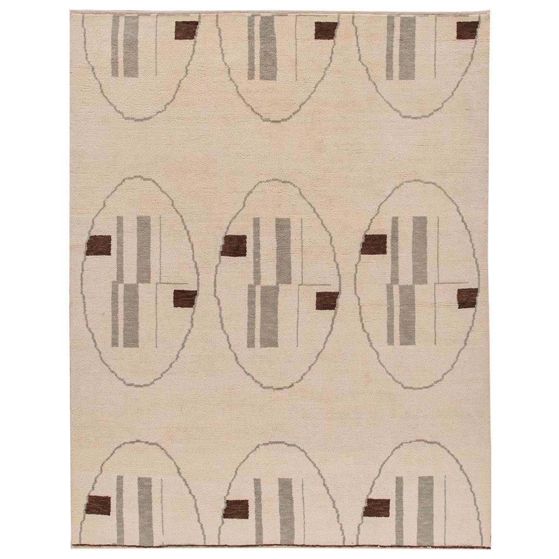 21st Century Modern Moroccan Style Wool Rug For Sale at 1stDibs