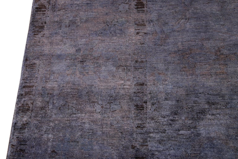 21st Century Modern Overdyed Wool Rug For Sale at 1stDibs