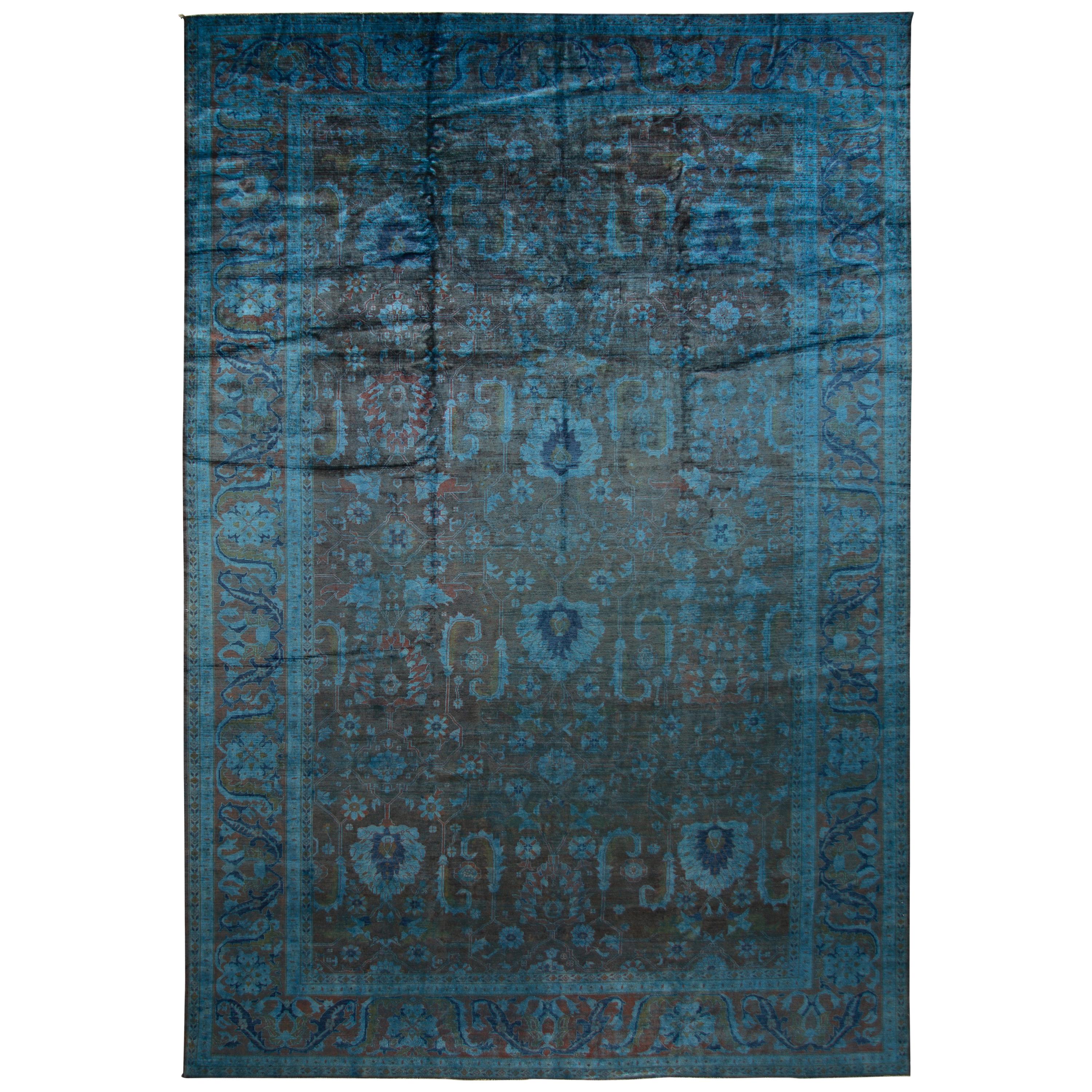 21st Century Modern Overdyed Wool Rug For Sale at 1stDibs