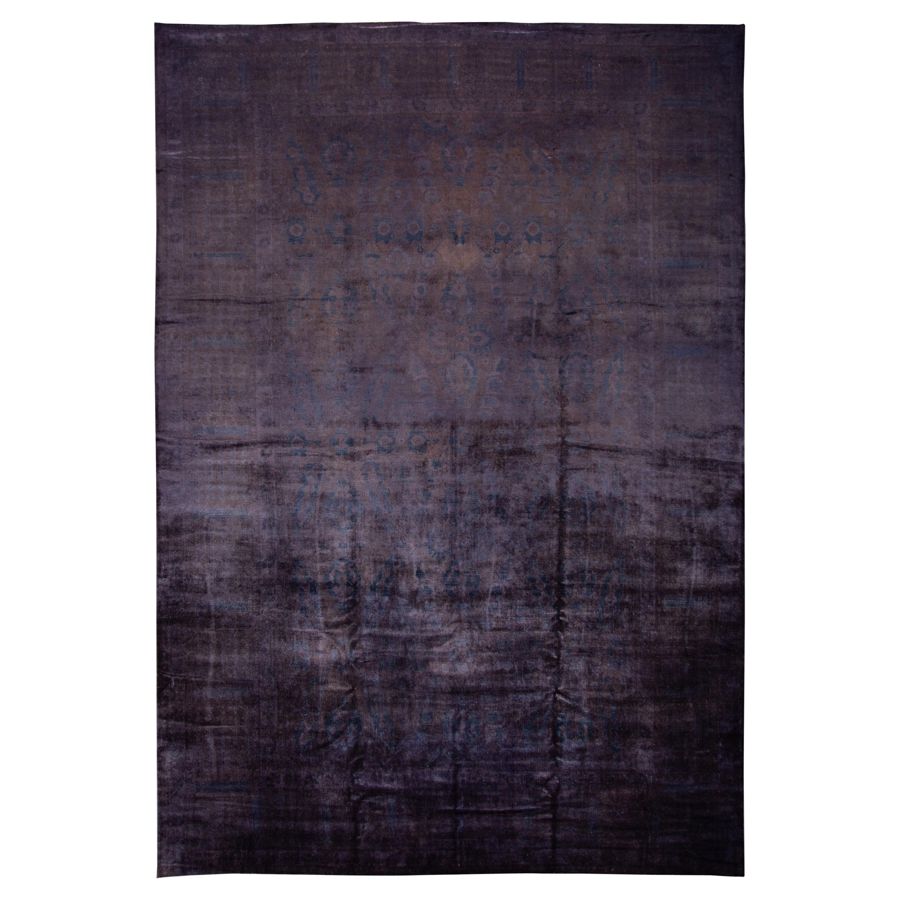 21st Century Modern Overdyed Wool Rug For Sale at 1stDibs